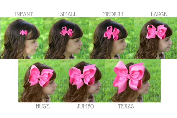 White - Satin Hair Bow - Double Knot Bow on Clip - Buy Now