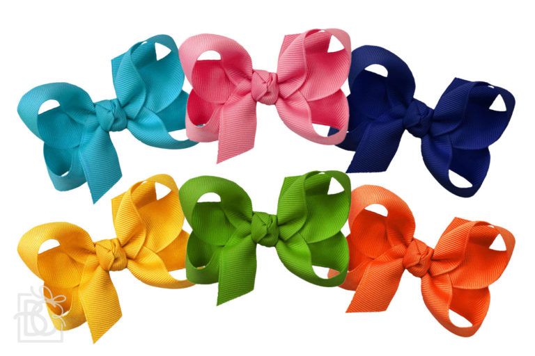Medium Grosgrain Hair Bow Bundle (Bright) - Beyond Creations