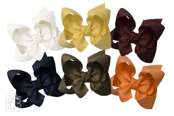 Large Grosgrain Hair Bow Bundle (Fall Essence) - Beyond Creations