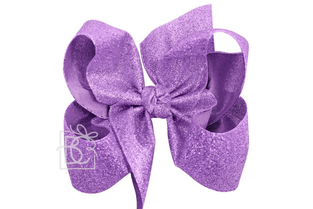 Beyond Creations - Hair Bows and Accessories - Glitter Metallic Ribbon Bow