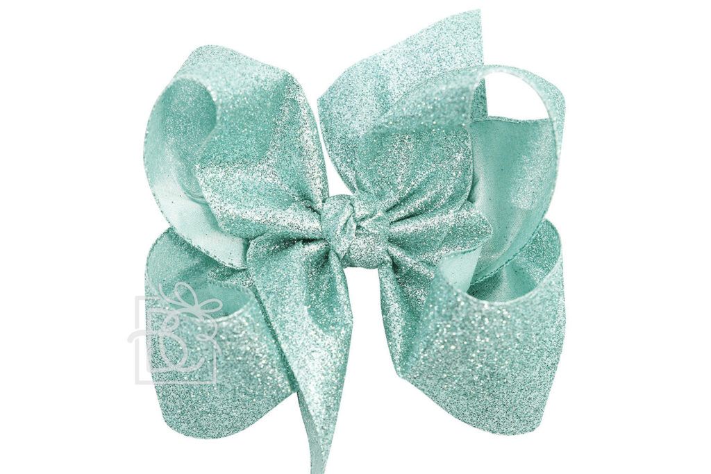 Beyond Creations - Hair Bows and Accessories - Glitter Metallic Ribbon Bow