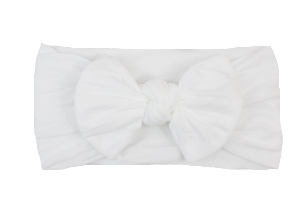 Wide Nylon Headband (White) - Beyond Creations