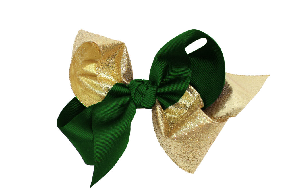 Glitter and Grosgrain Criss-Cross Hair Bows