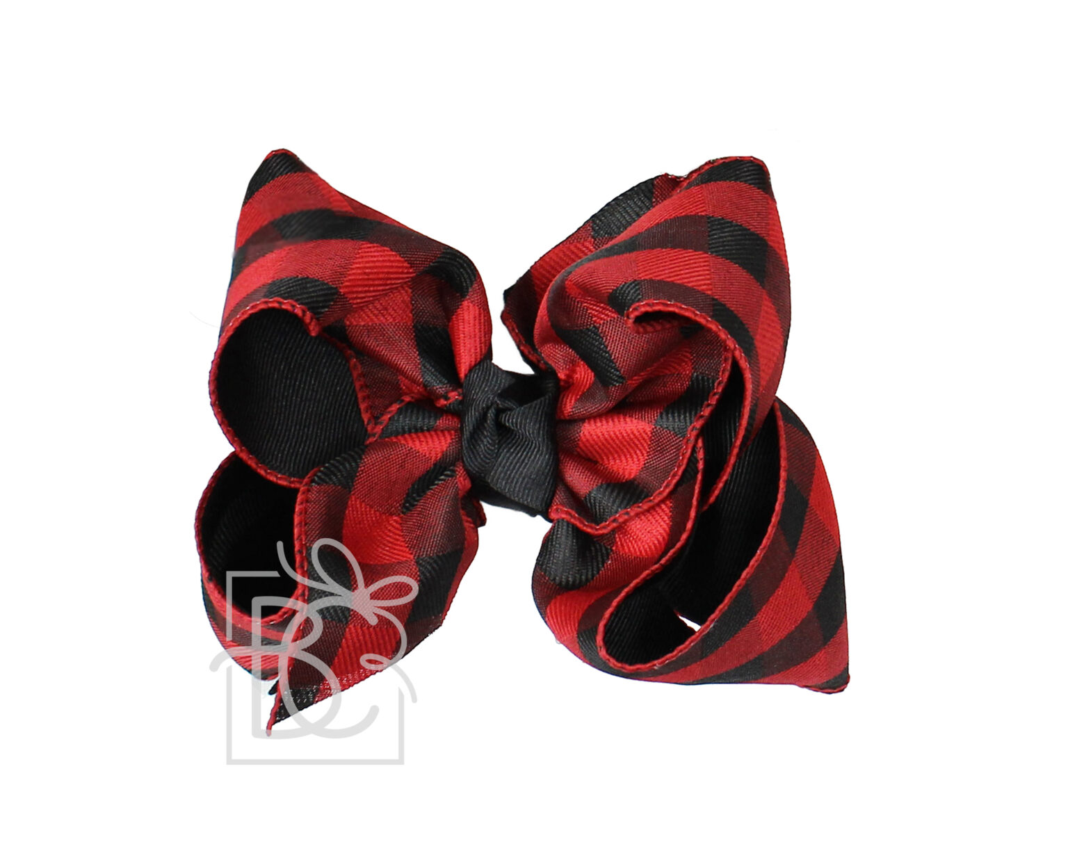 Layered Christmas Buffalo Plaid Bow | Beyond Creations