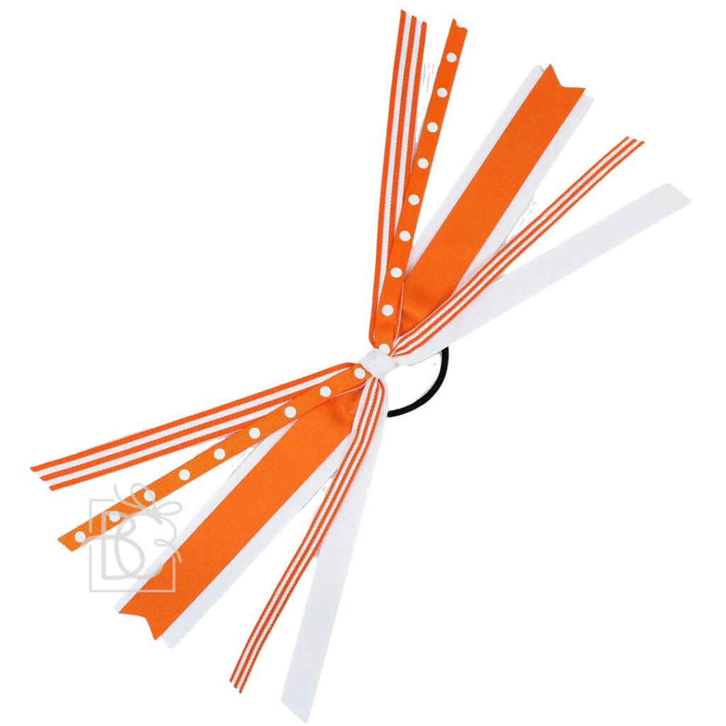 Pony-O Collegiate Streamers (Orange & White)