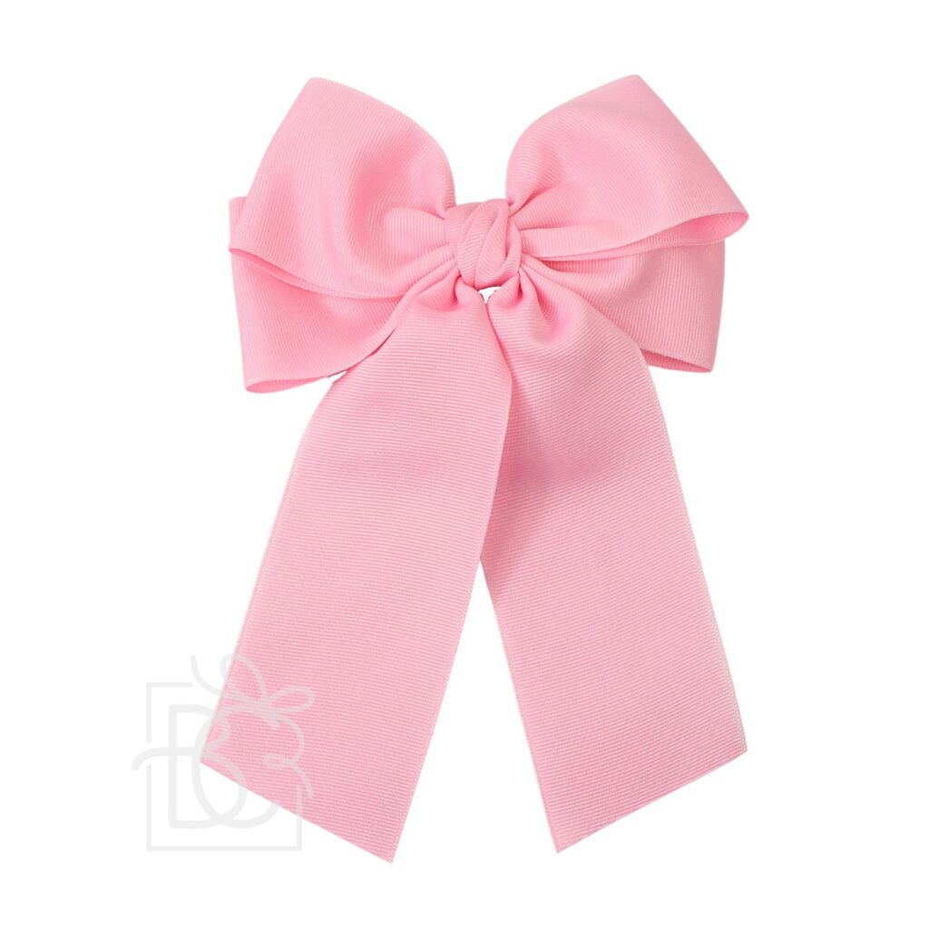 Grosgrain Tail Bow on Alligator Clip - Beyond Creations - Hair Bows and ...